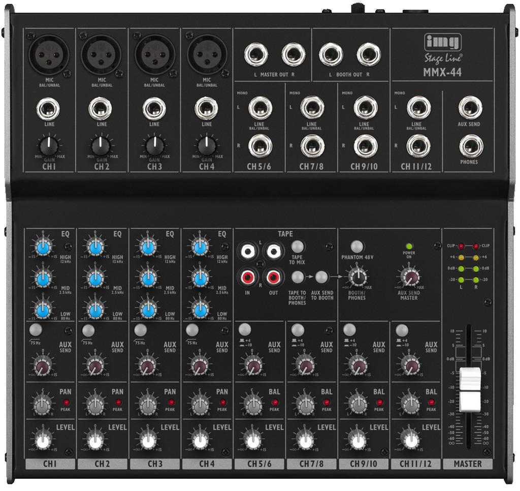Mixer Stage Line MMX-44 - 8 canale