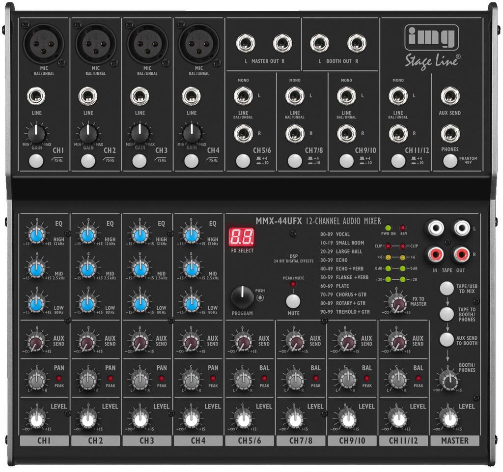 Mixer Stage Line MMX-44UFX - 8 canale
